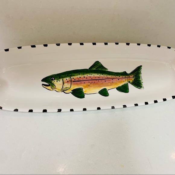 Emmy | Dining | Nwt Large Boutique Emmy Fish Serving Tray | Poshmark